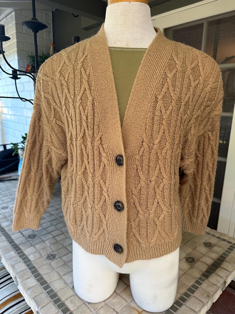 Arnold Palmer/perry Como Cable Grandpa Cardigan Unisex W Big Buttons - Etsy