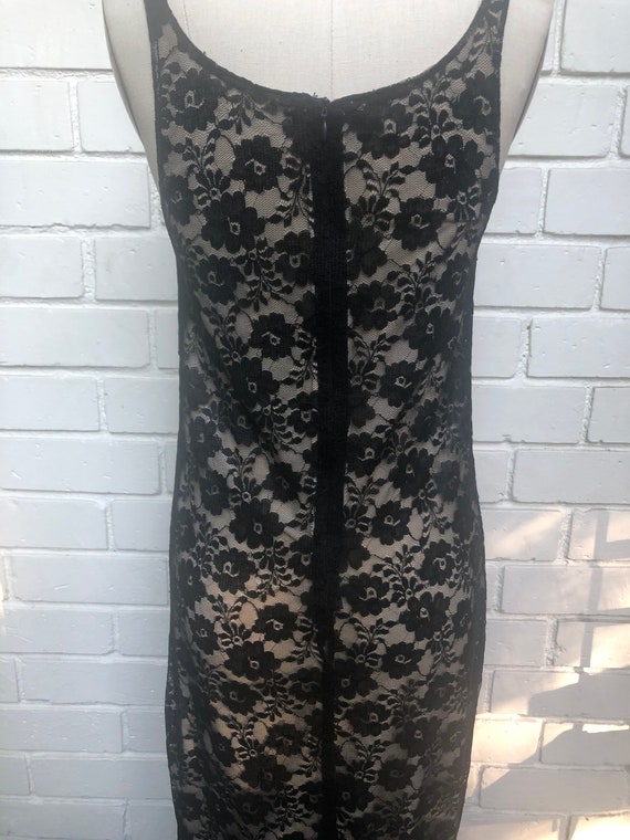 New PHARD Lace Slip Column Dress - Gem