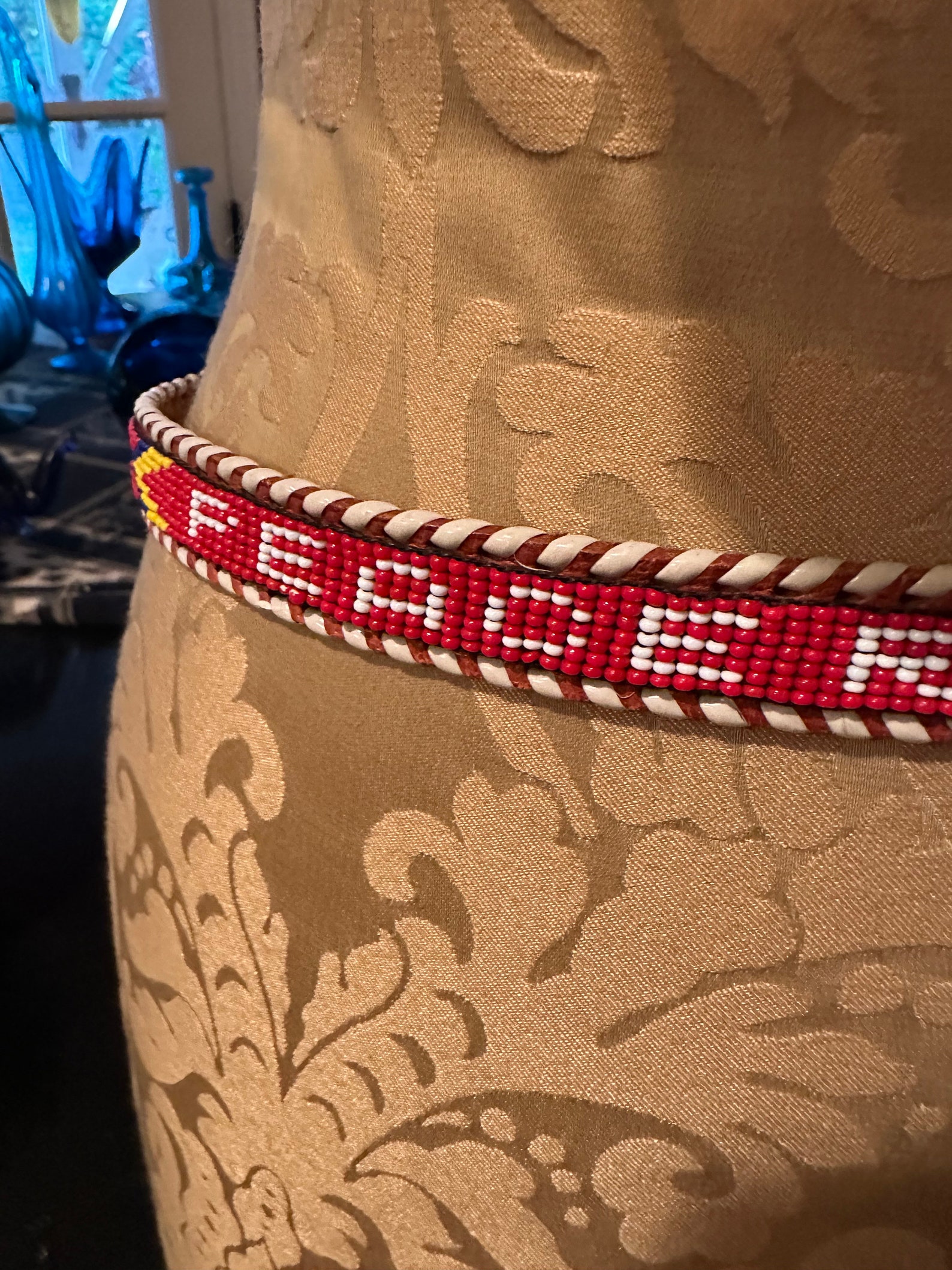 Native American Trading Post Beaded Belt-peace River Alberta-unisex - Etsy
