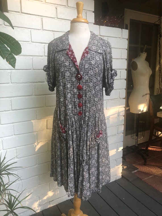 90s Janice Mccarthy Granny Chic Day Dress - Etsy