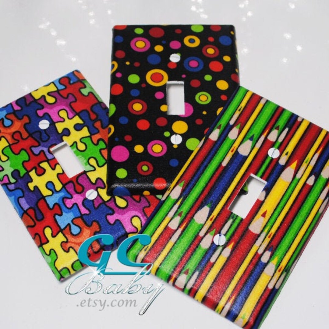 Kids Light Switch and Outlet Covers Any Cover Style Pole - Etsy