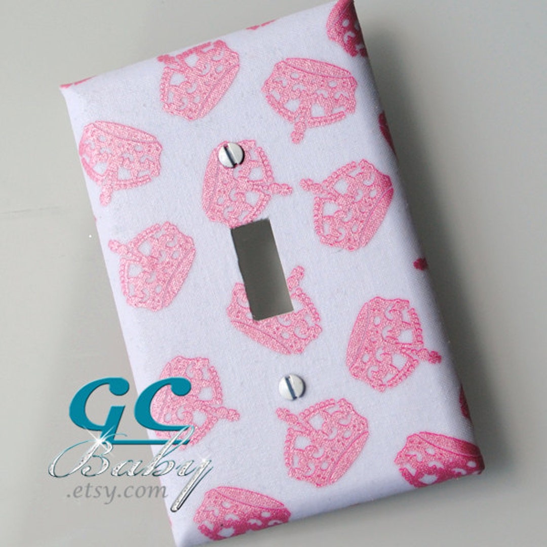 Crown Light Switch Cover: Tiara Nursery Decor - Etsy