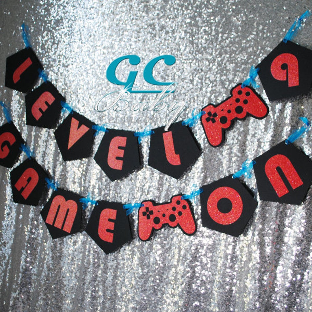 CUSTOM Video Game Birthday Banner Gamer Party Decoration - Etsy