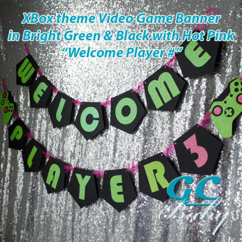 Gamer Birthday Party Banner Custom Happy Birthday Video Game | Etsy