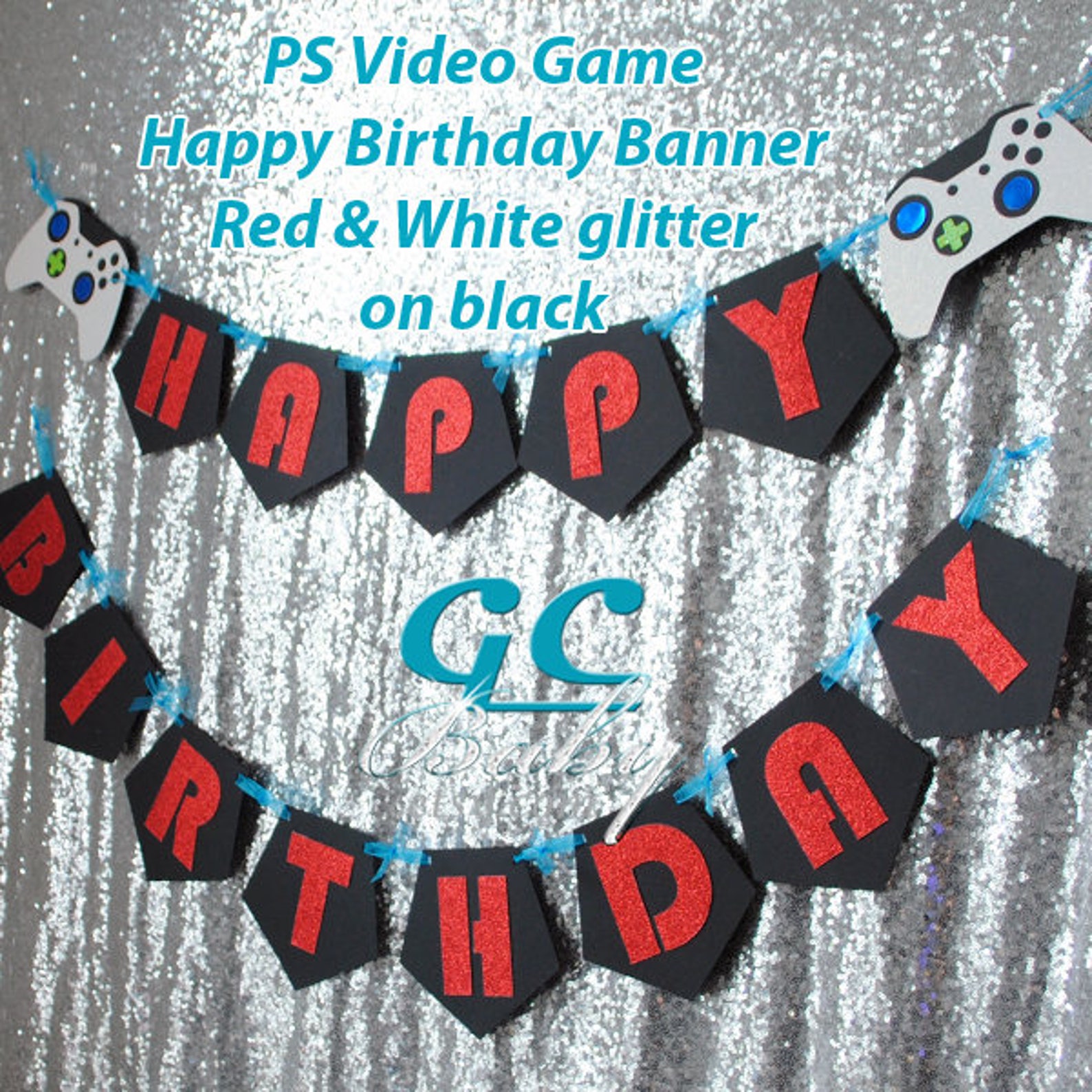 Gamer Birthday Party Banner Custom Happy Birthday Video Game - Etsy