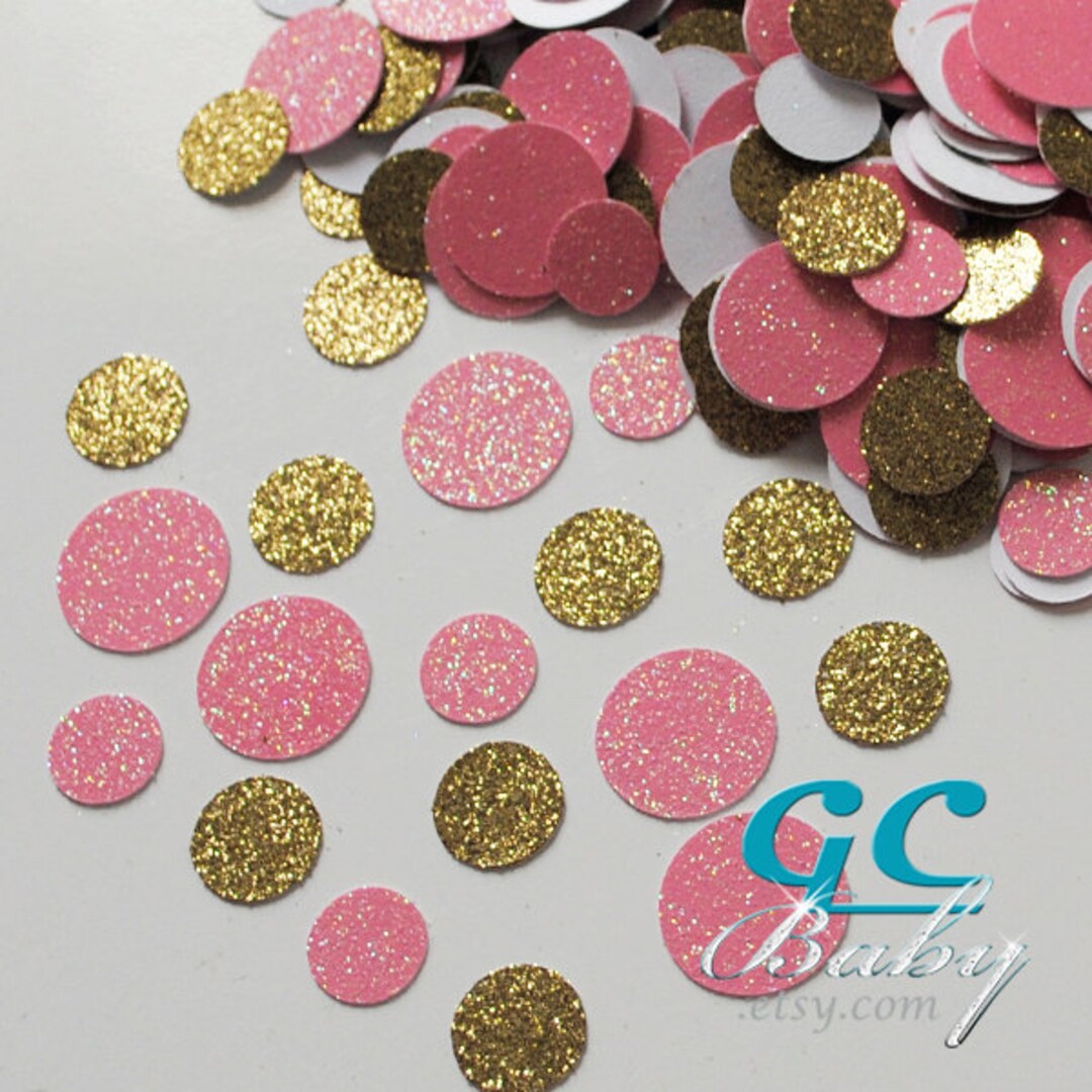 Custom Polka Dot Confetti 200 ANY Colors Including Glitter, Metallic ...