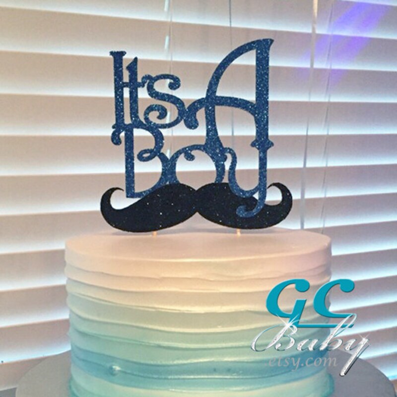 Mustache Cake - Etsy