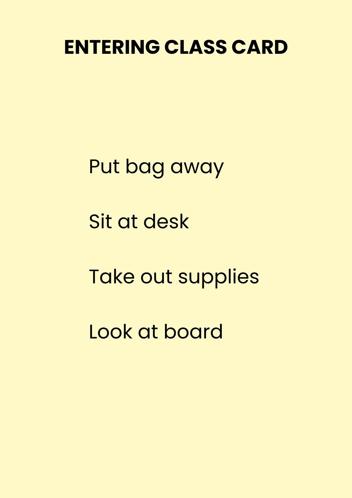 ADHD Classroom Visual Cards | Teacher Handoff Pack | School Routine ...
