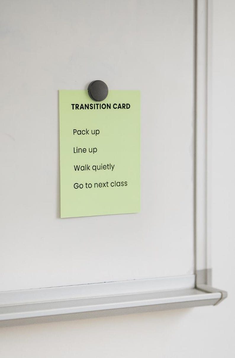 ADHD Classroom Visual Cards | Teacher Handoff Pack | School Routine ...