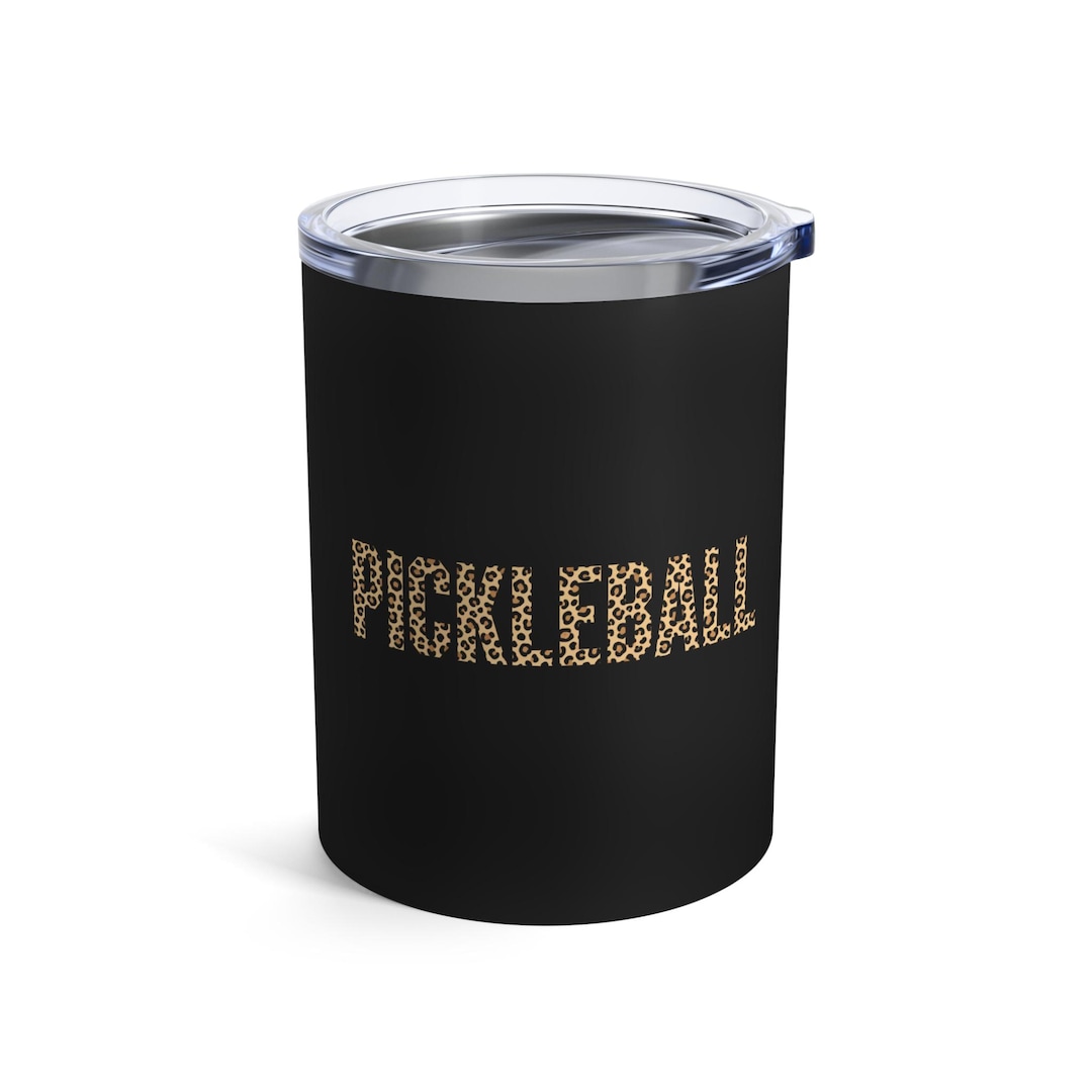 Pickleball Leopard 2 - Pickleball Tumbler 10oz - Vacuum Insulated Steel ...