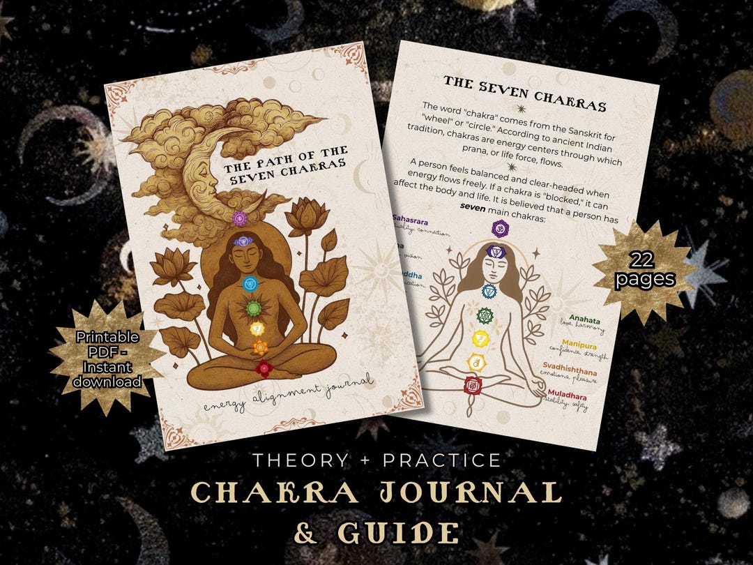 Chakra Healing Workbook Printable PDF, 23-page Chakra Guide for ...