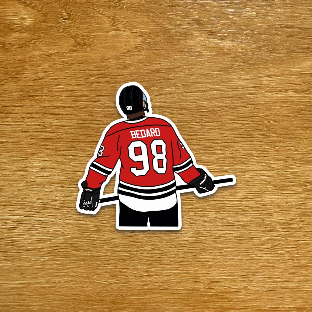 Connor Bedard Stickers Chicago Hockey Sticker Die Cut Sports Sticker - Etsy