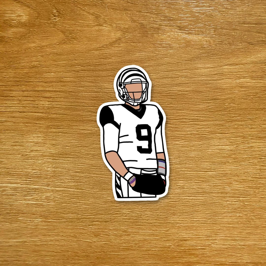 Joe Burrow Stickers Cincinnati Football Sticker Die Cut Sports Stickers ...