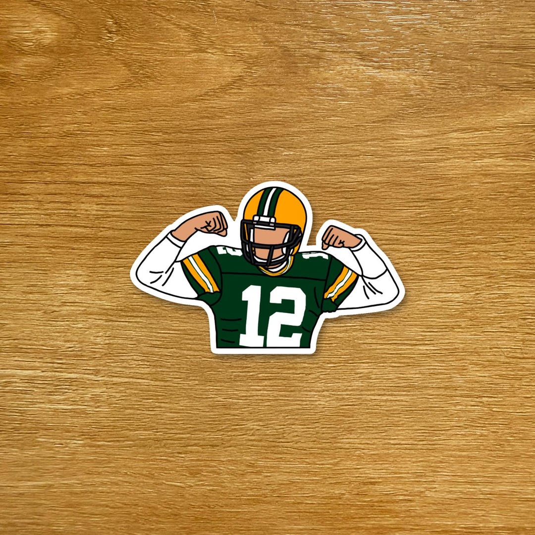 Aaron Rodgers Stickers Green Bay Football Sticker Die Cut Sports ...