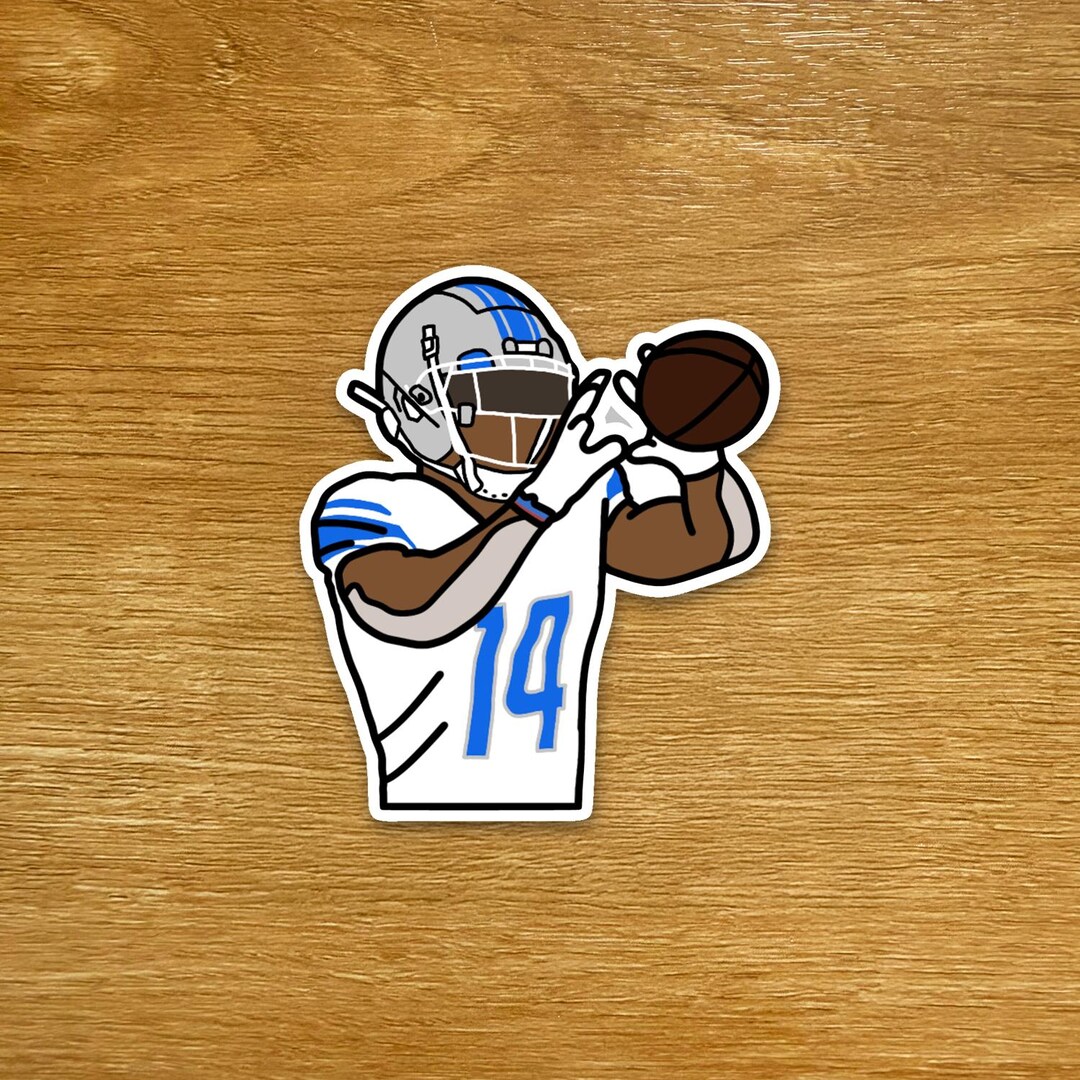 Amon-ra St. Brown Stickers Detroit Football Sticker Die Cut Sports ...