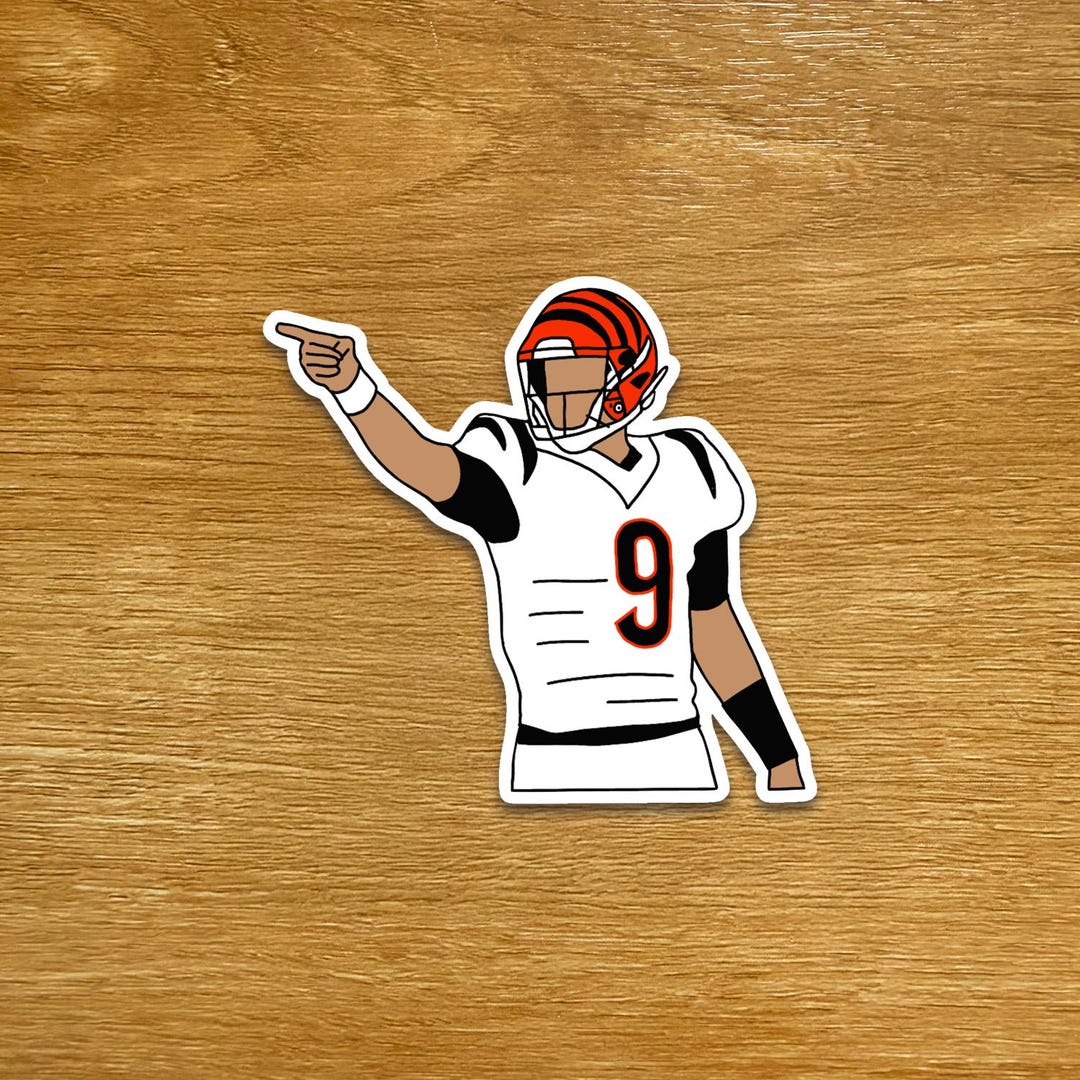 Joe Burrow Stickers Cincinnati Football Sticker Die Cut Sports Stickers ...