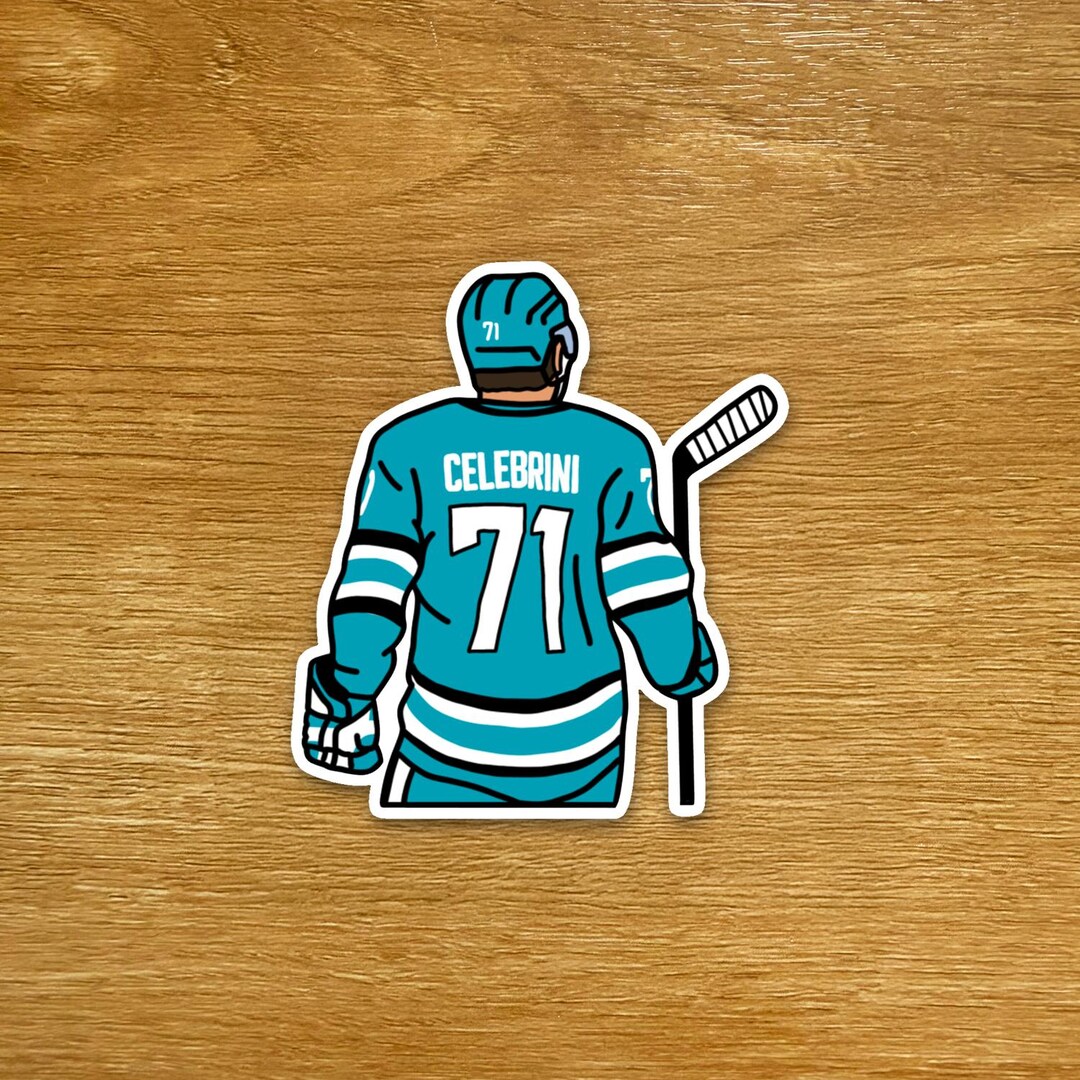 Macklin Celebrini Stickers San Jose Hockey Sticker Die Cut Sports ...