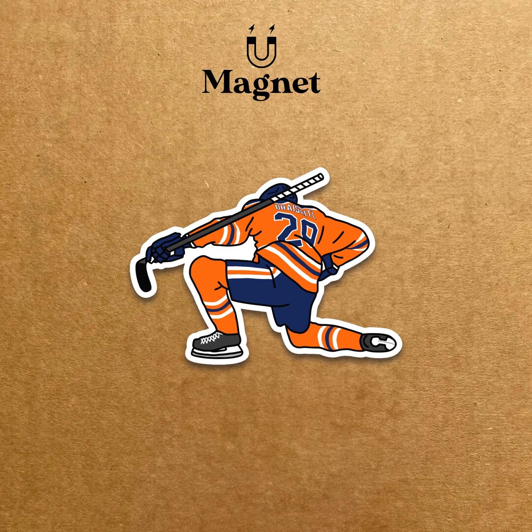 Leon Draisaitl Magnet Edmonton Hockey Die Cut Fridge Magnet - Etsy
