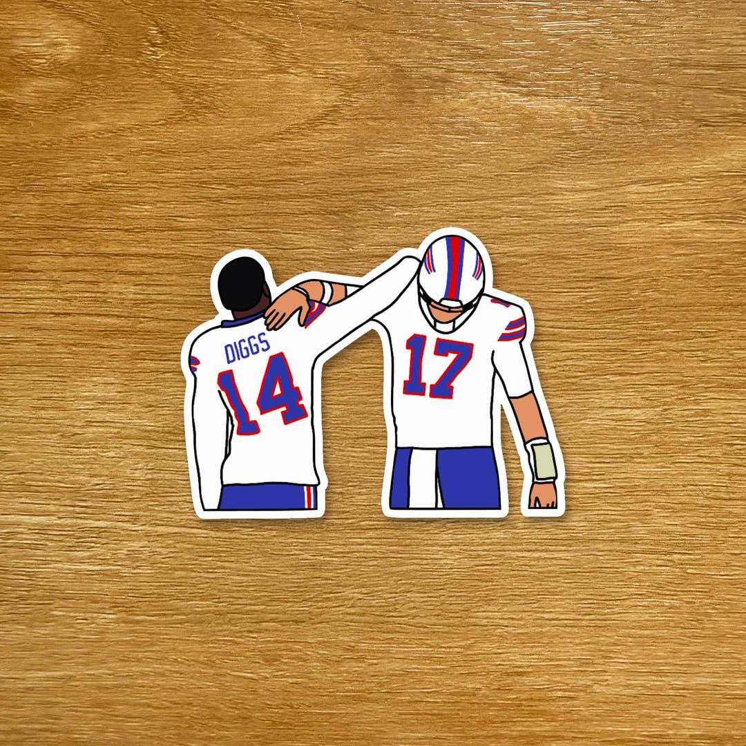 Josh Allen & Stefon Diggs Stickers Buffalo Football Sticker Die Cut ...