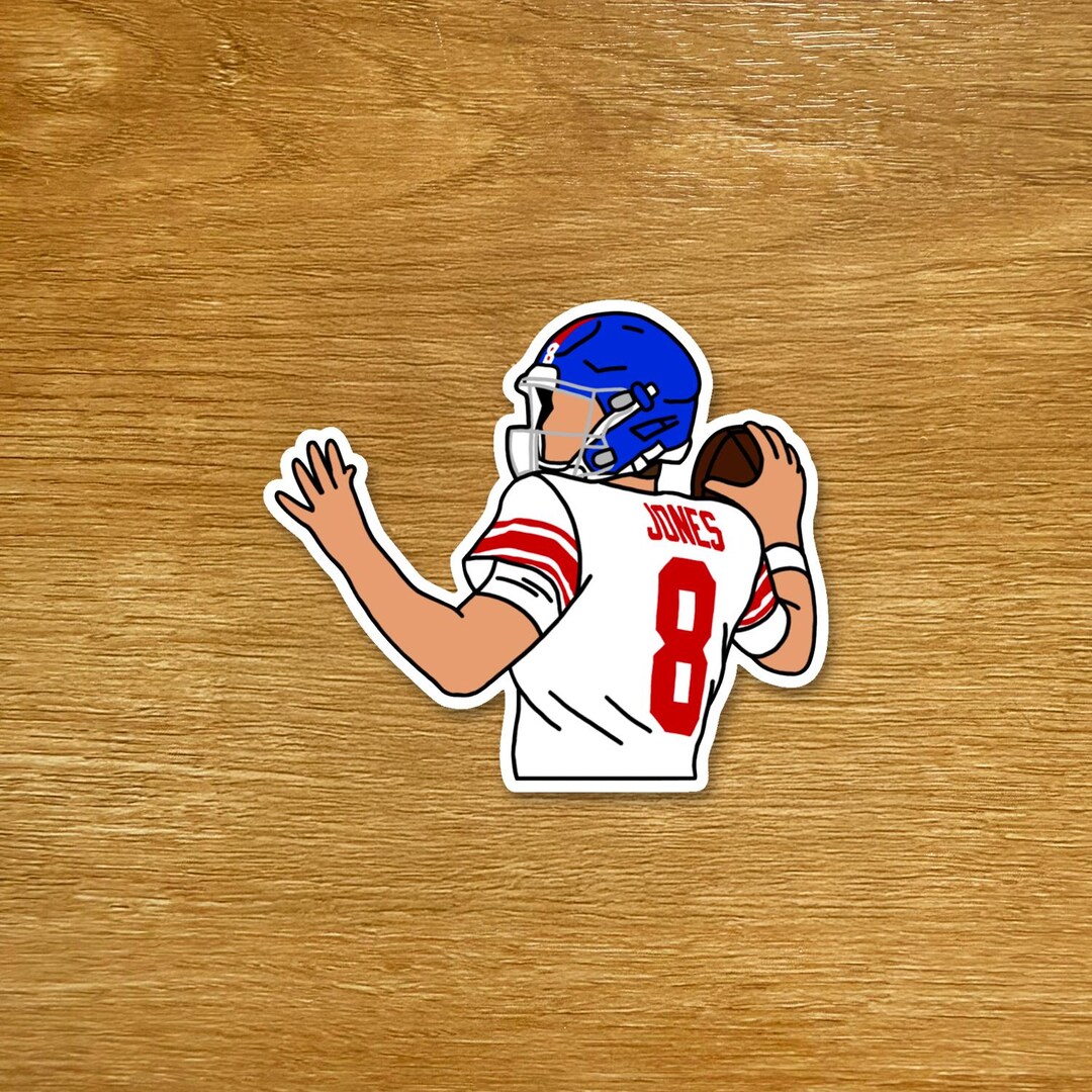 Daniel Jones Stickers New York Football Sticker Die Cut Sports Stickers ...