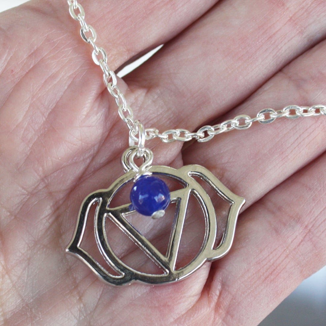 Third Eye Chakra Necklace, Ajna Chakra, Yoga Necklace, Yoga Jewelry ...