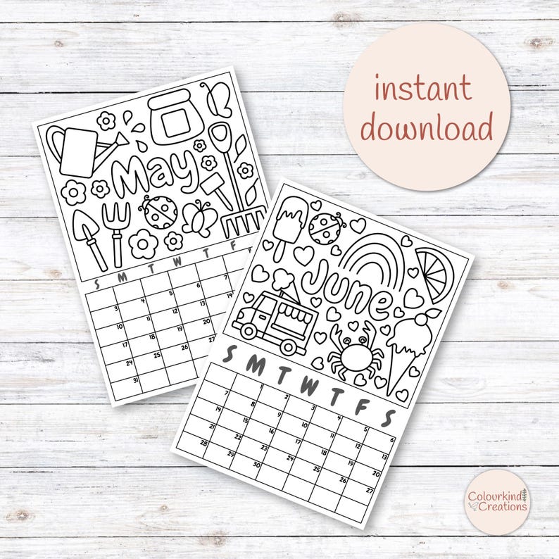 2026 Single Month Calendar Printable|monthly Calendar|color-your-own ...
