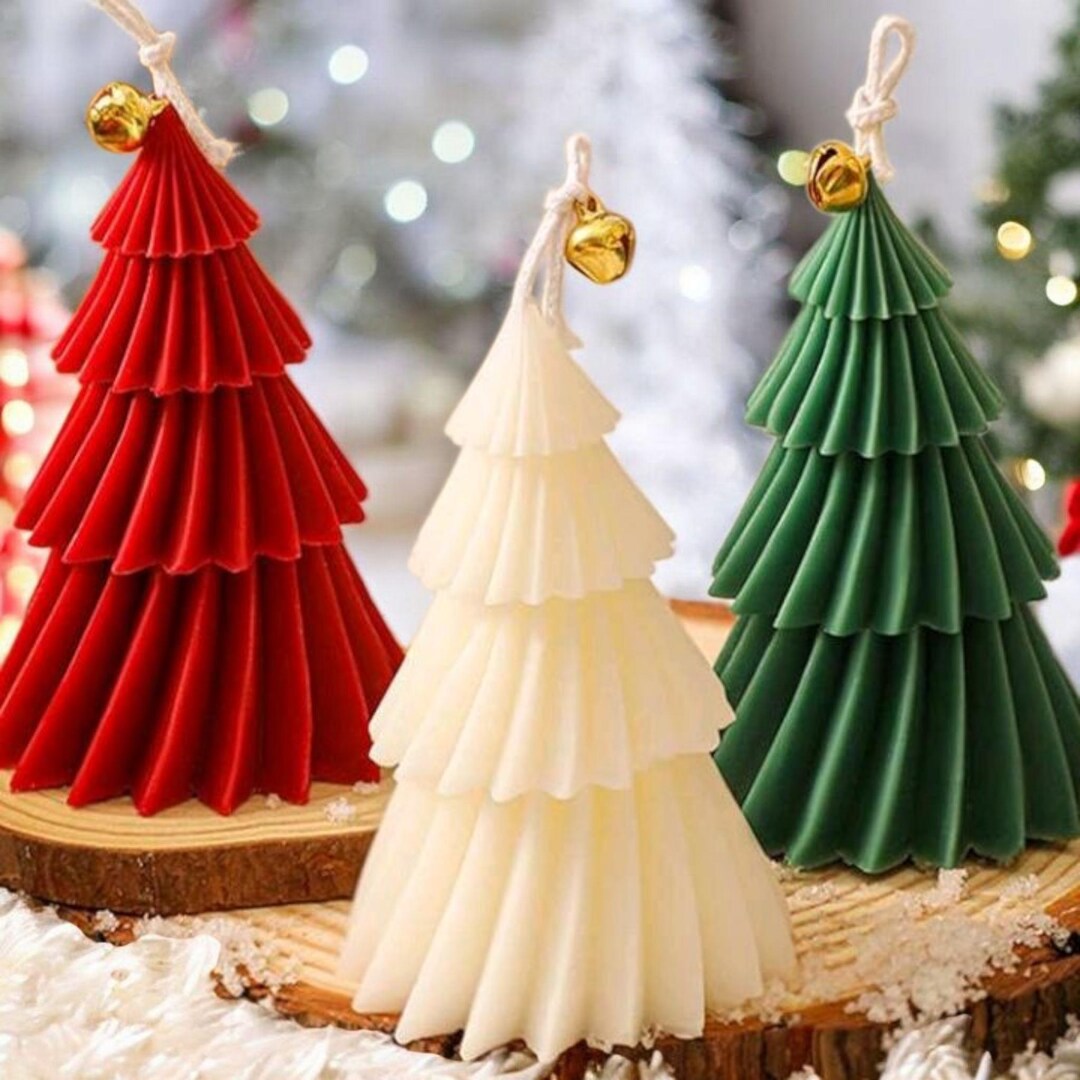 Christmas Tree Candles | Soy Wax | Scented or Unscented | Holiday ...