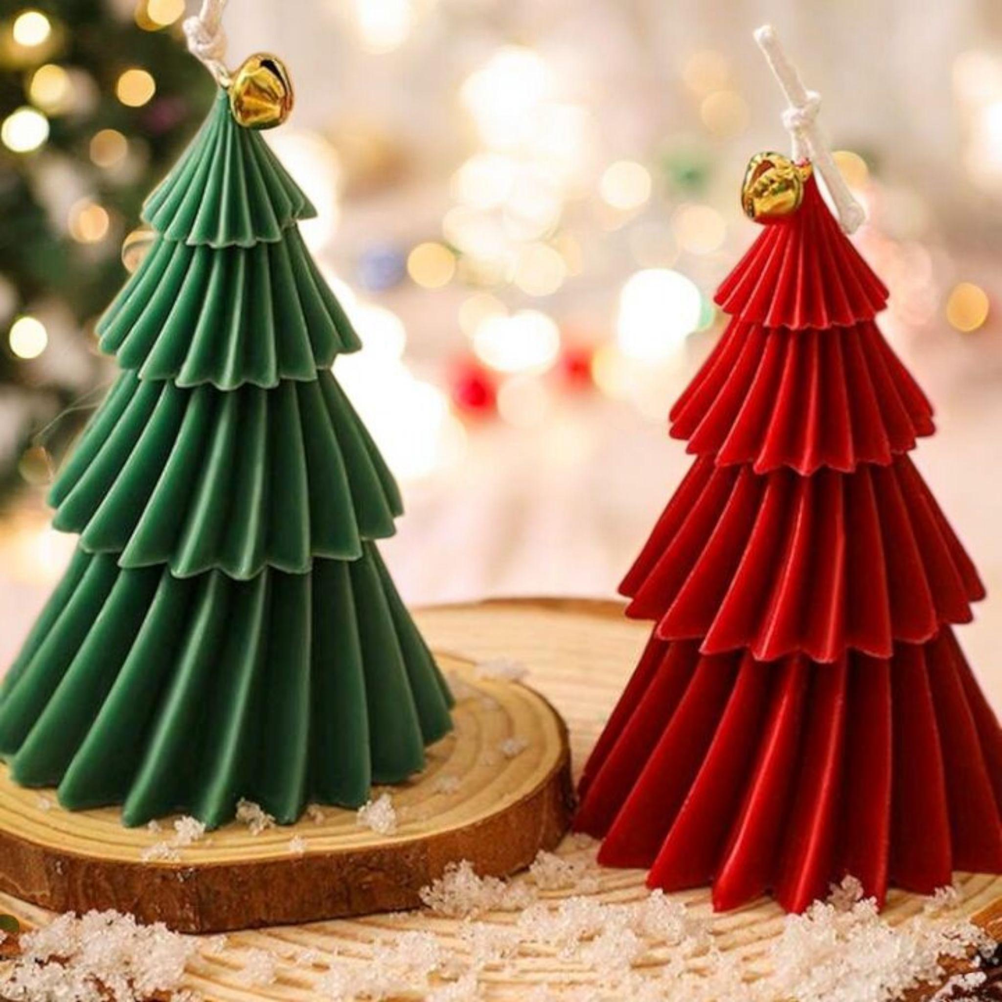 Christmas Tree Candles | Soy Wax | Scented or Unscented | Holiday ...