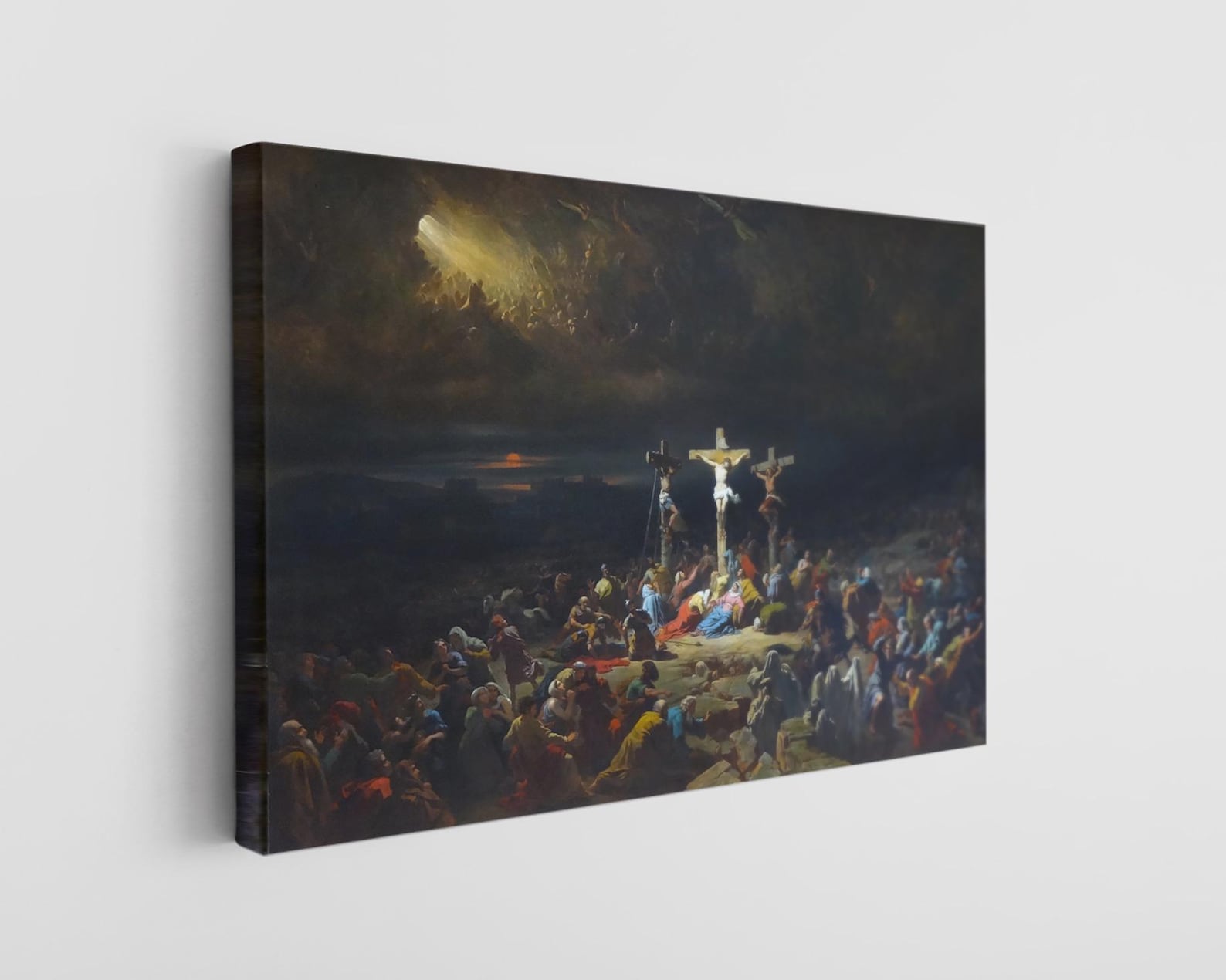 The Crucifixion of Jesus Christ Canvas, Religious Wall Art - Classic ...