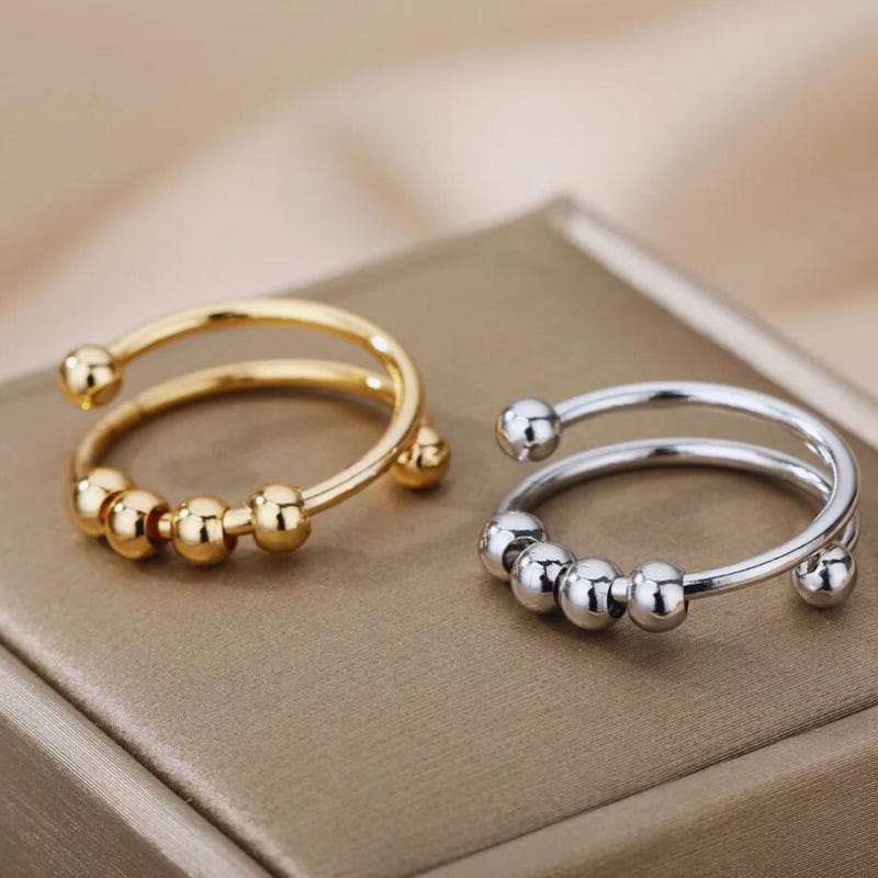 Spinner Ring Beaded - Etsy