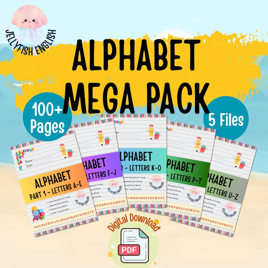Alphabet Phonics Mega Bundle - Preschool to Grade 1 - Early Literacy ...