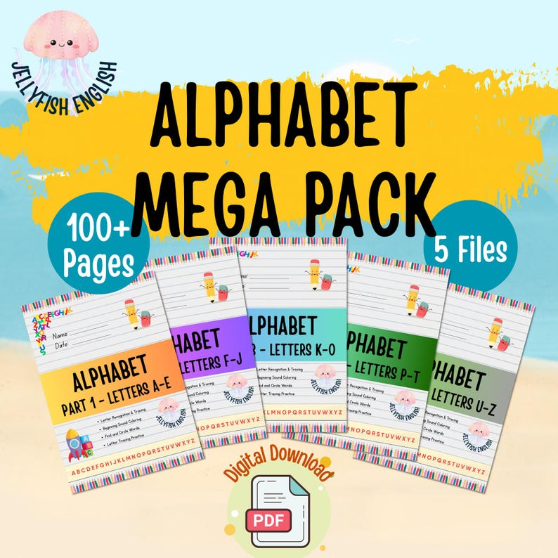 Alphabet Phonics Mega Bundle - Preschool to Grade 1 - Early Literacy ...