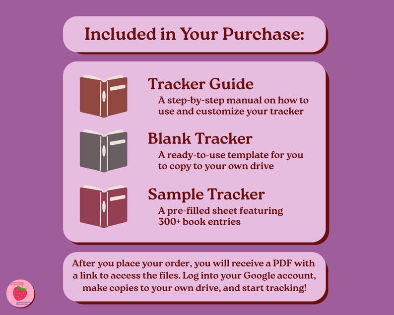 Book Tracker & Reading Dashboard | Google Sheets Template - Etsy