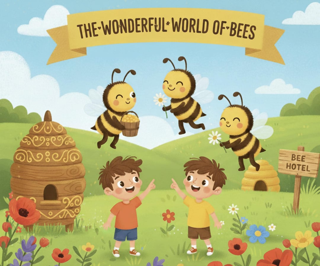 Kids Bee Story Book | the Wonderful World of Bees | Educational Nature ...