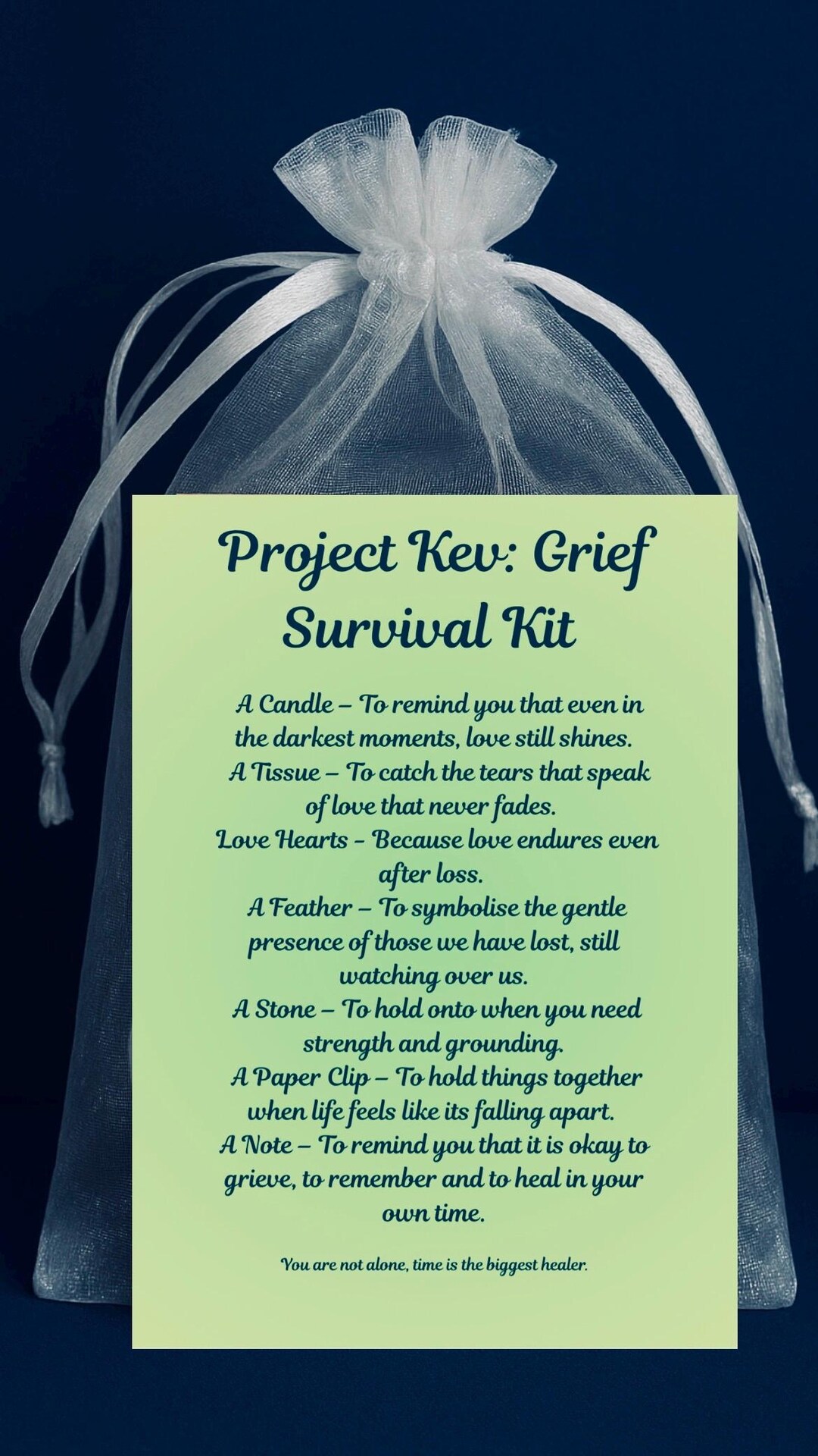 Project Kev: Grief Survival Kit - Etsy