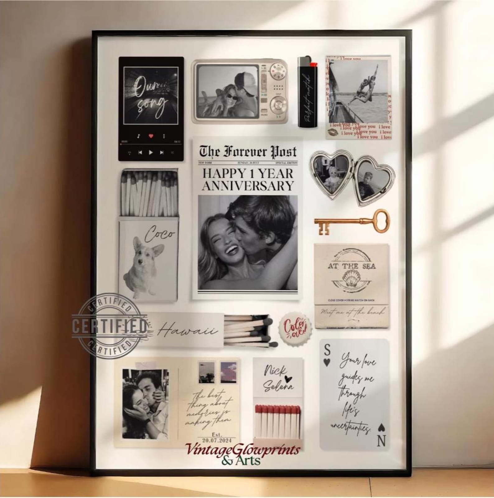 Matchbox Art Template Canva Matchbook Poster Ready to Print First ...