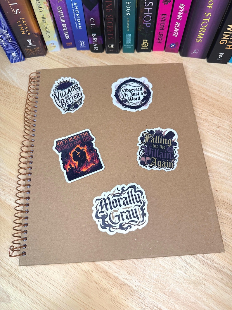 Morally Gray Character Sticker | Gothic Vinyl Decal for Book Lover - Etsy