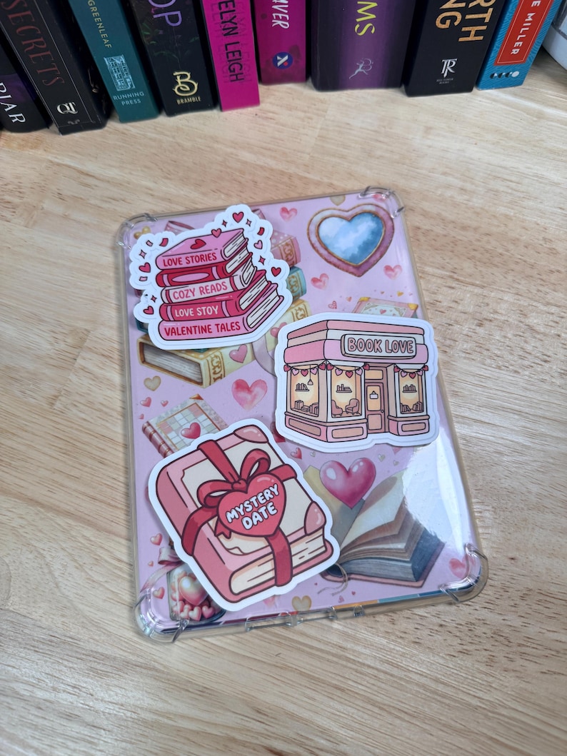 Romance Book Stack Sticker | Valentine's Day Book Lover Gift - Etsy