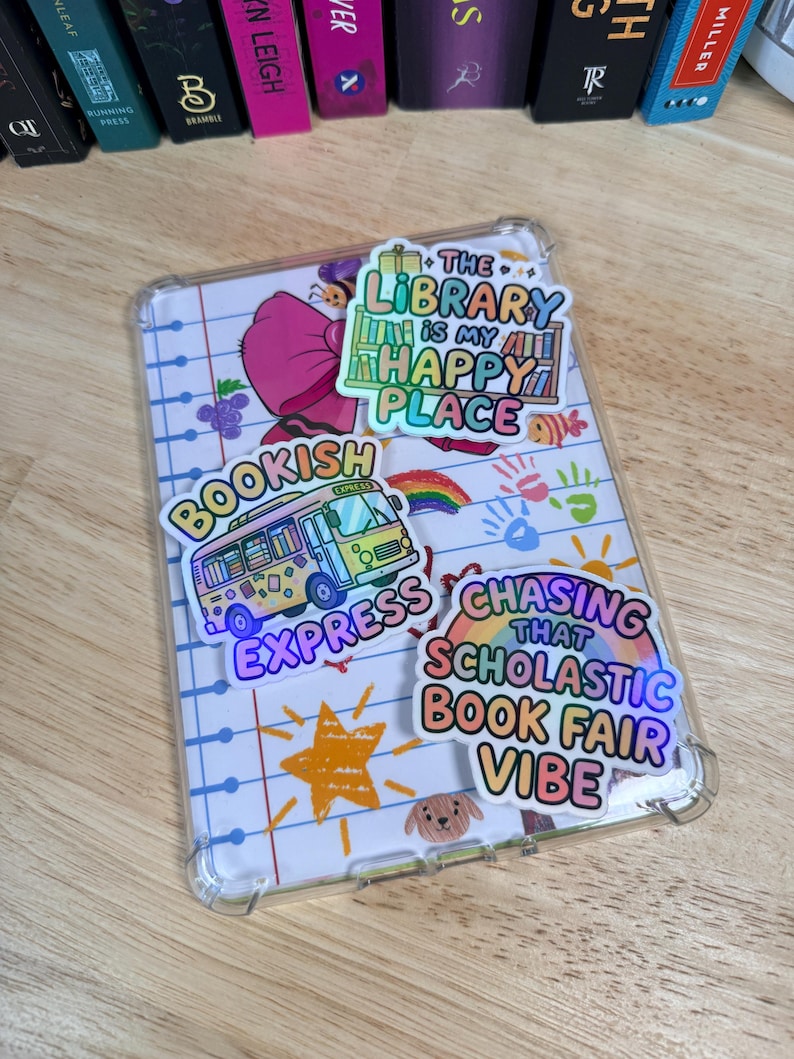 Scholastic Book Fair Nostalgia Sticker | Retro Book Lover, Teacher ...