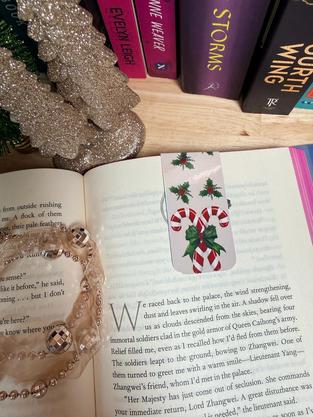 Candy Cane Magnetic Bookmark: Holiday Book Lover Stocking Stuffer - Etsy