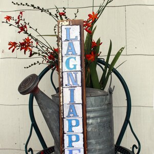 Lagniappe, New Orleans Art, Street Tile Signs, Salvage Wood, French ...