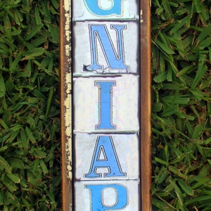 Lagniappe, New Orleans Art, Street Tile Signs, Salvage Wood, French ...