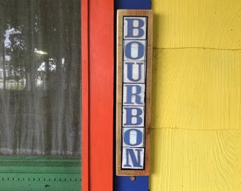 Family New Orleans Street Tile Sign Recycled Wood Gift - Etsy