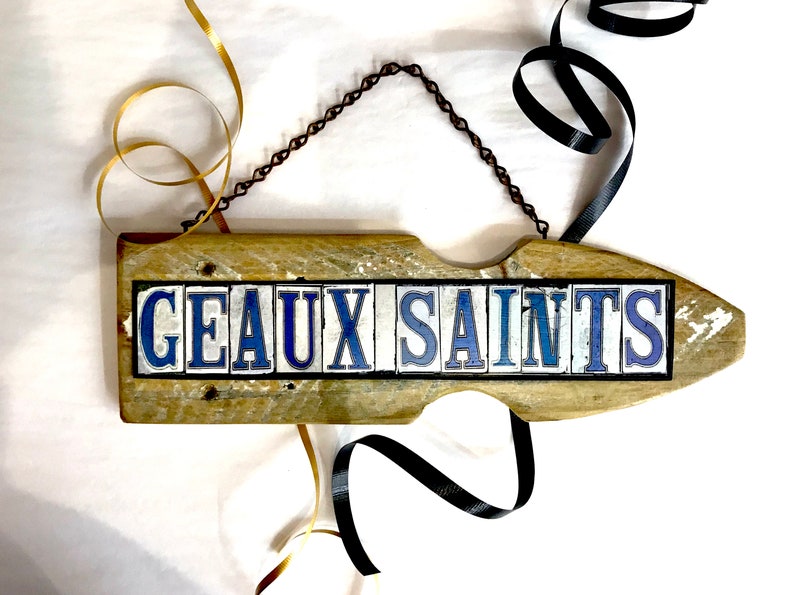 Saints Football New Orleans Geaux Saints Sign Who Dat - Etsy