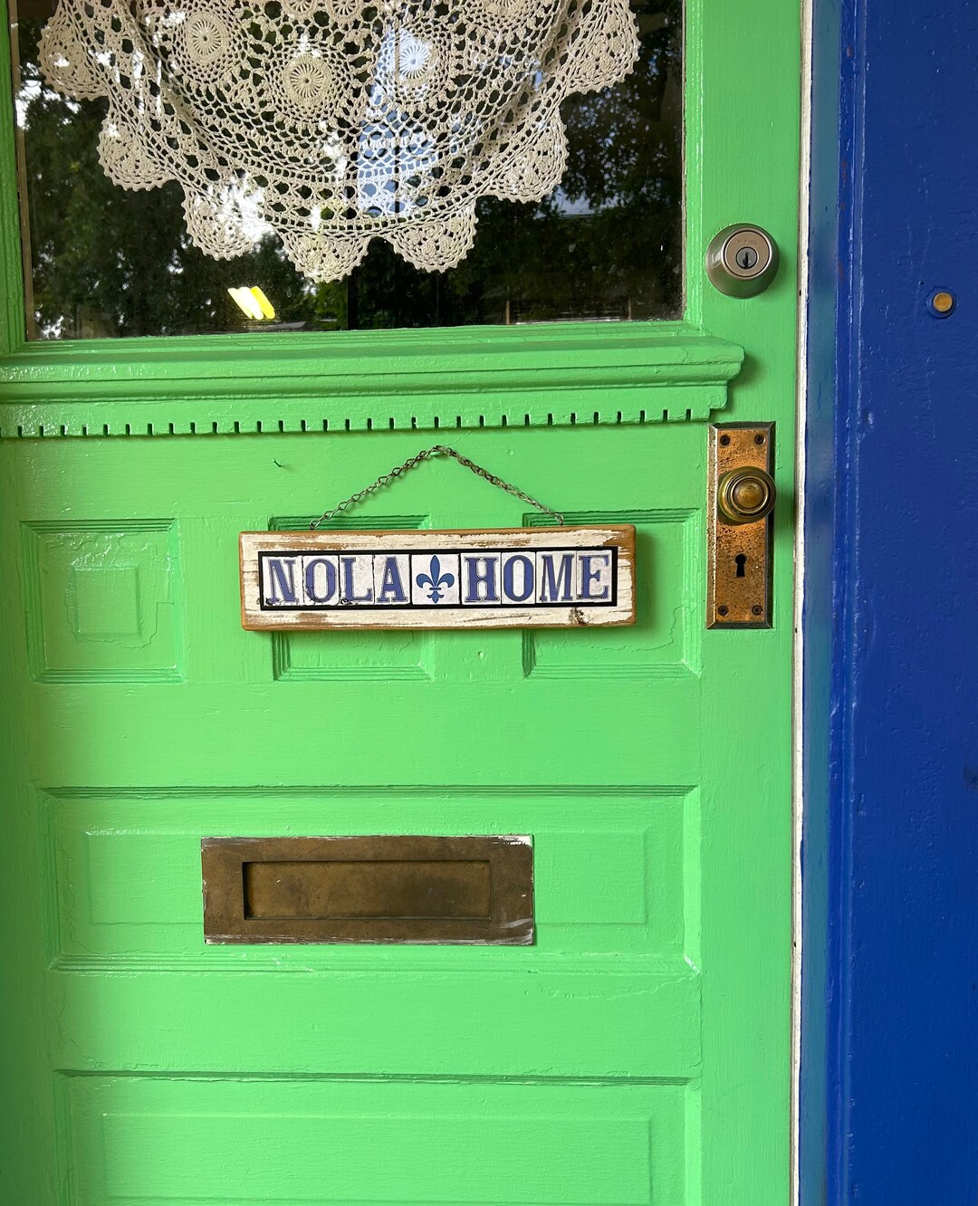 New Orleans, NOLA Home, Recycled Wood Signs, Street Tile Font, Fleur De ...