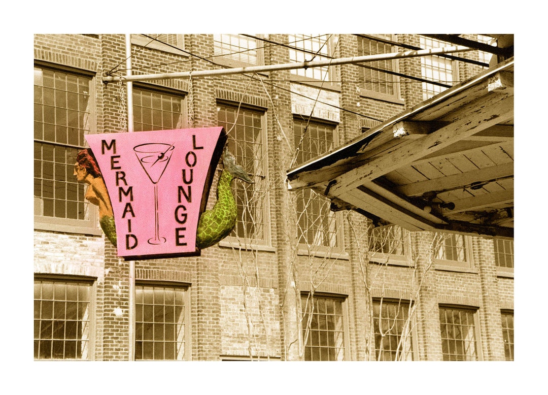 Mermaid Lounge, New Orleans Bar, Fine Art Photograph, Matted Frame ...
