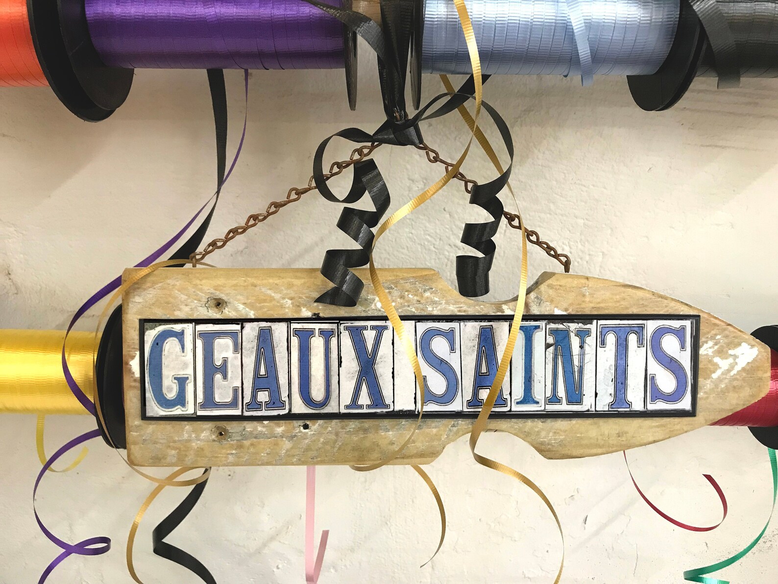 New Orleans Saints Louisiana Football Geaux Saints Sign Who | Etsy