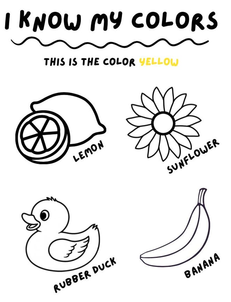 Preschool Color Worksheets Printable | "i Know My Colors" PDF | Toddler ...