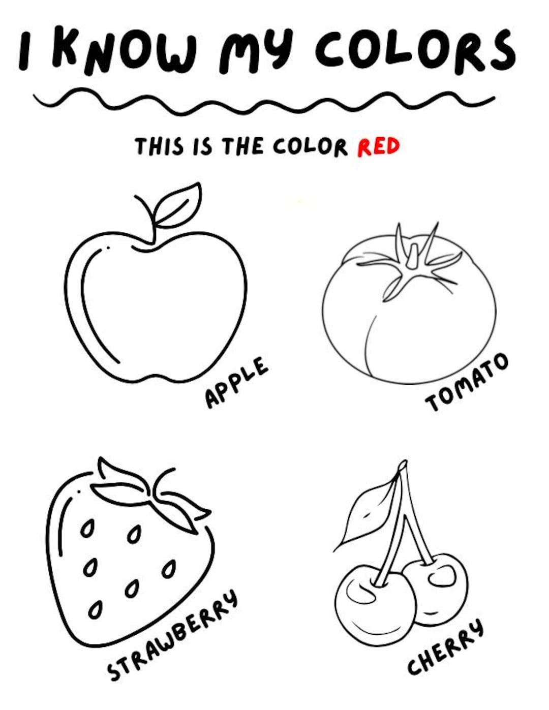 Preschool Color Worksheets Printable | "i Know My Colors" PDF | Toddler ...