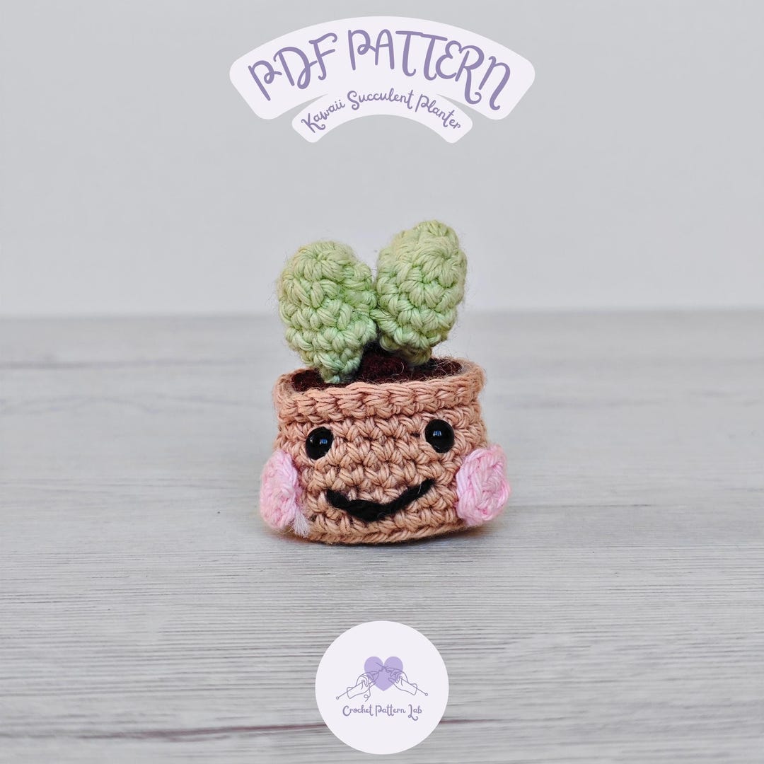 Mini Succulent Amigurumi Crochet Pattern, Kawaii Plant (beginner PDF ...